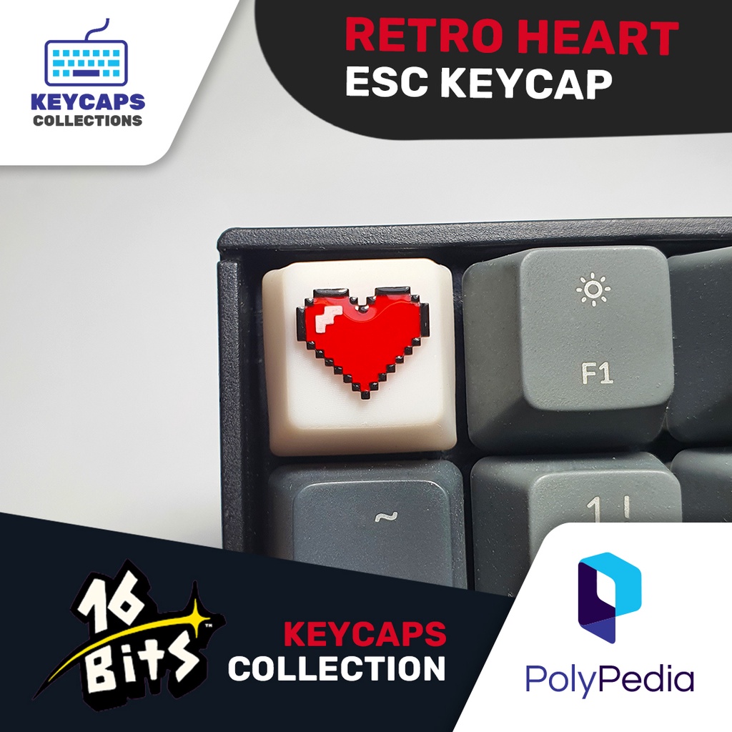 Jual Retro Heart ESC Keycap / keycaps | Shopee Indonesia