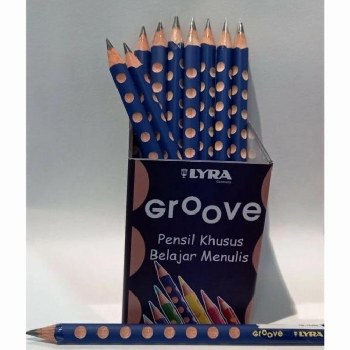 Jual Pencil Pensil Lyra Groove Jumbo B Belajar Menulis Triangular Dus ...