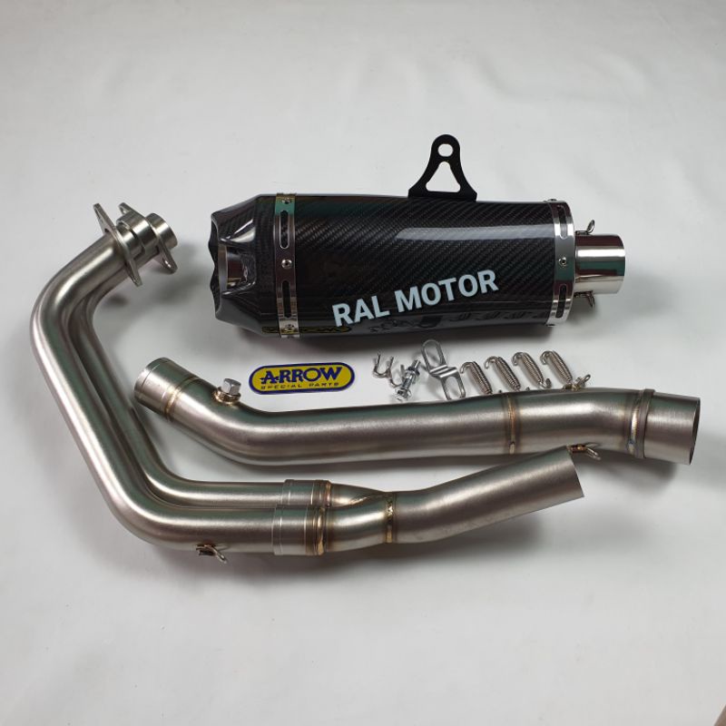 Jual Knalpot Arrow Works Yamaha R25 MT25 Competition Carbon Full System ...