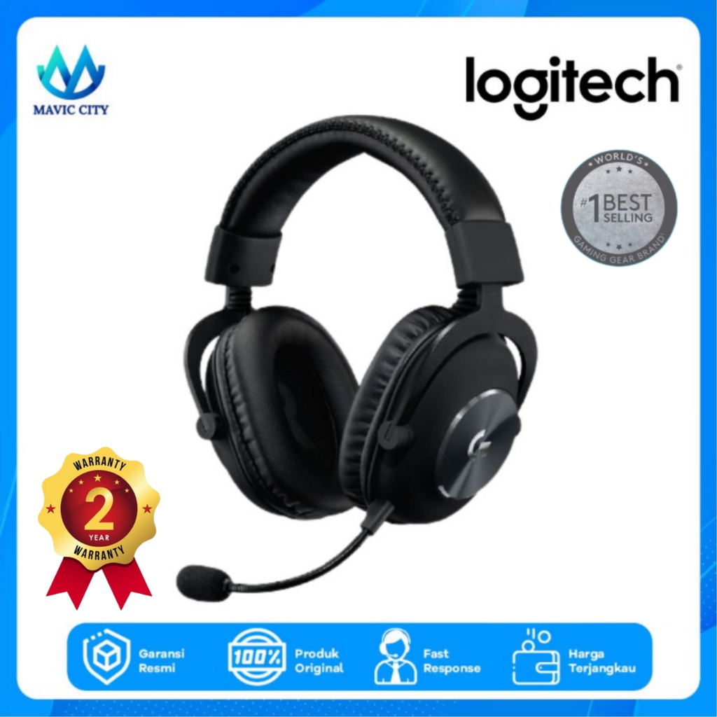 Jual Headset Gaming Logitech Pro X Wireless LIGHTSPEED Headphone Gaming ...