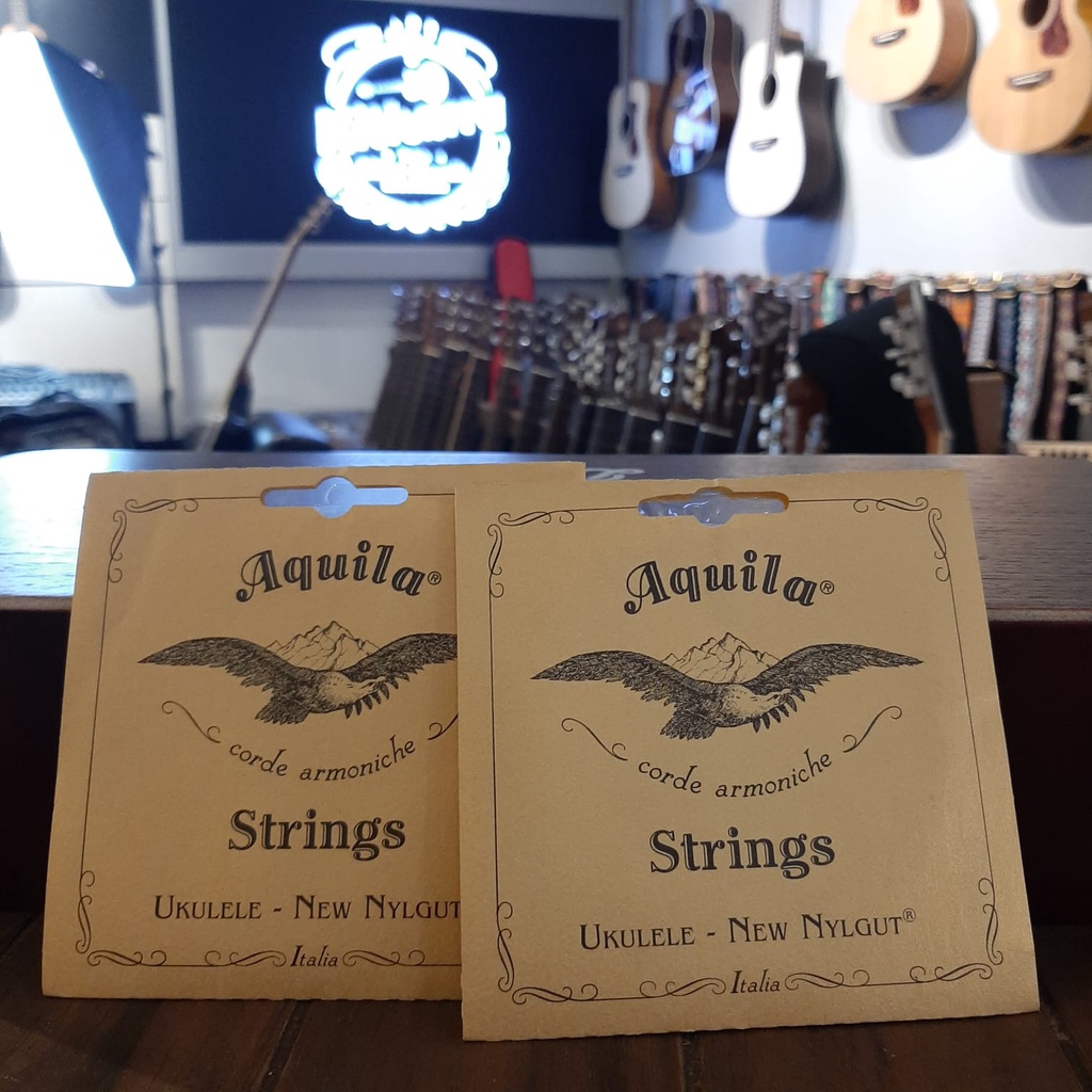 Jual Aquila 15U Senar Ukulele Set New Nylgut Tenor Low G | Shopee Indonesia
