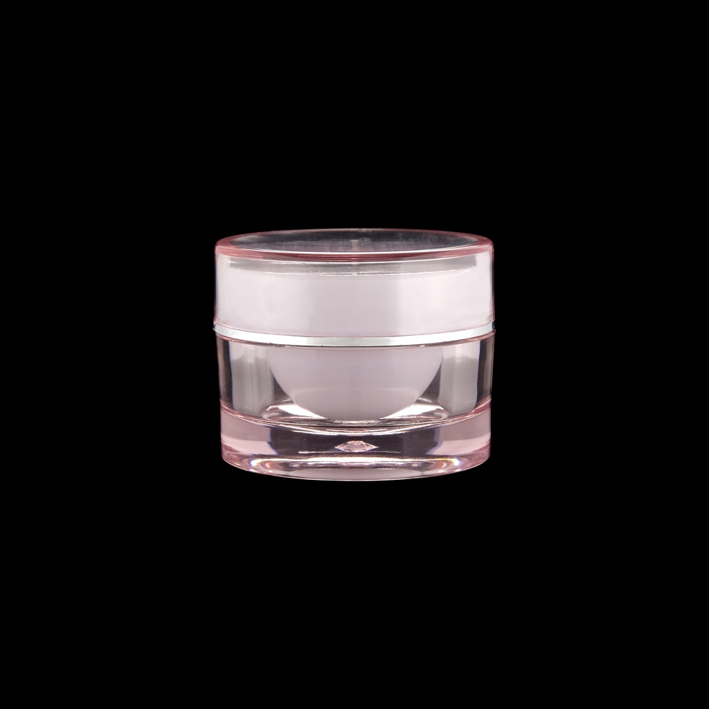 Jual POT JAR/POT CREAM/ACRYLIC ROUND JAR PINK TRANSPARANT 10GR/LGC1023 ...