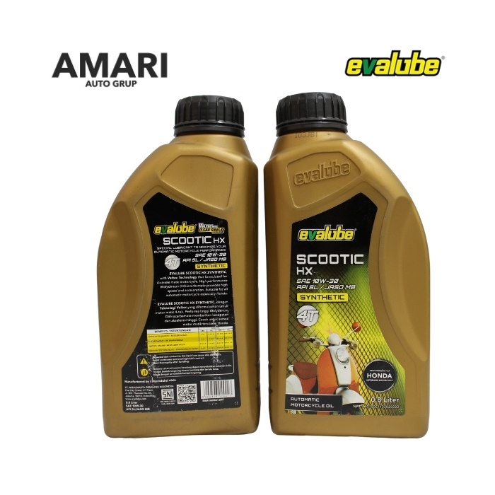 Jual Evalube | Oli Motor Matic SCOOTIC HX 10W-30 0.8 Ltr | Shopee Indonesia