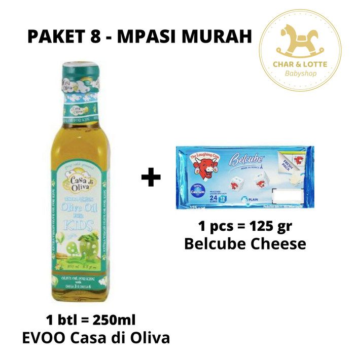 Jual Paket MPASI EVOO Belcube Cheese / Paket MPASI Belcube Cheese ...