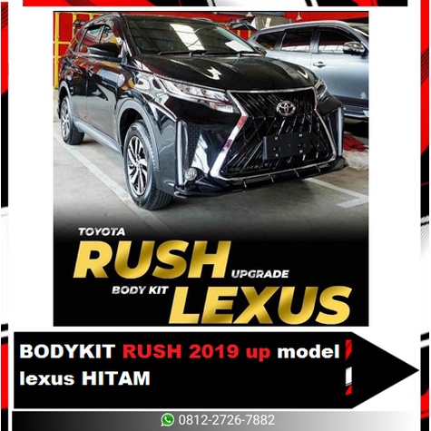 Jual BODYKIT RUSH 2019 up model lexus HITAM | Shopee Indonesia