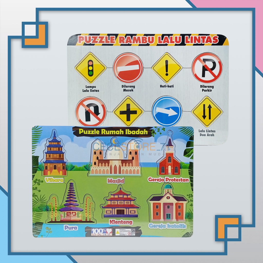 Jual Mainan Edukasi Anak - Aneka Puzzle Kayu - Mainan Kayu Pintar ...