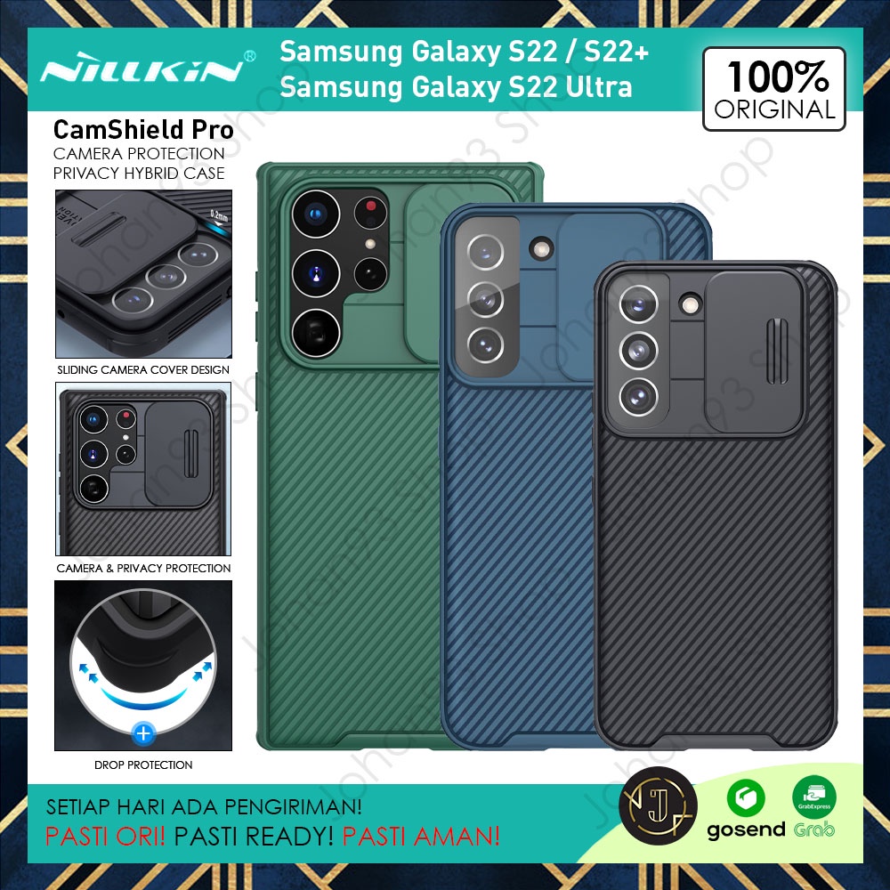 Jual NILLKIN Case Samsung Galaxy S22 / Ultra / Plus CamShield Pro ...