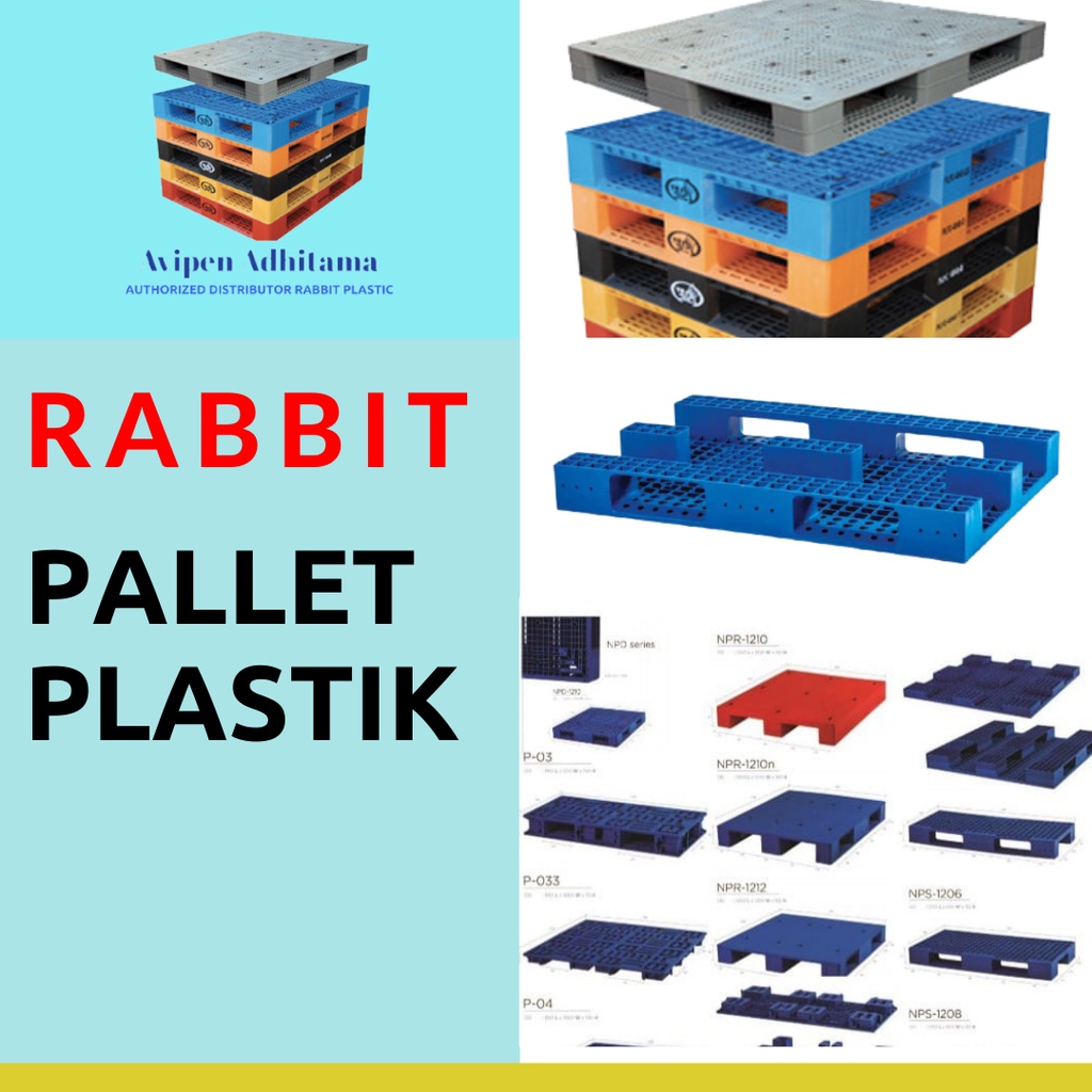 Jual Pallet Plastik Baru Merk Rabbit NPS NPI NPF Langsung Pabrik ...