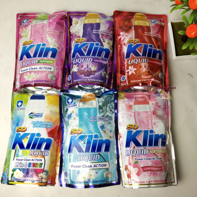 Jual So Klin Liquid 700 ML/ 525 ML Soklin Deterjen Cair 700 ML/ 525 ML All Varian | Shopee Indonesia