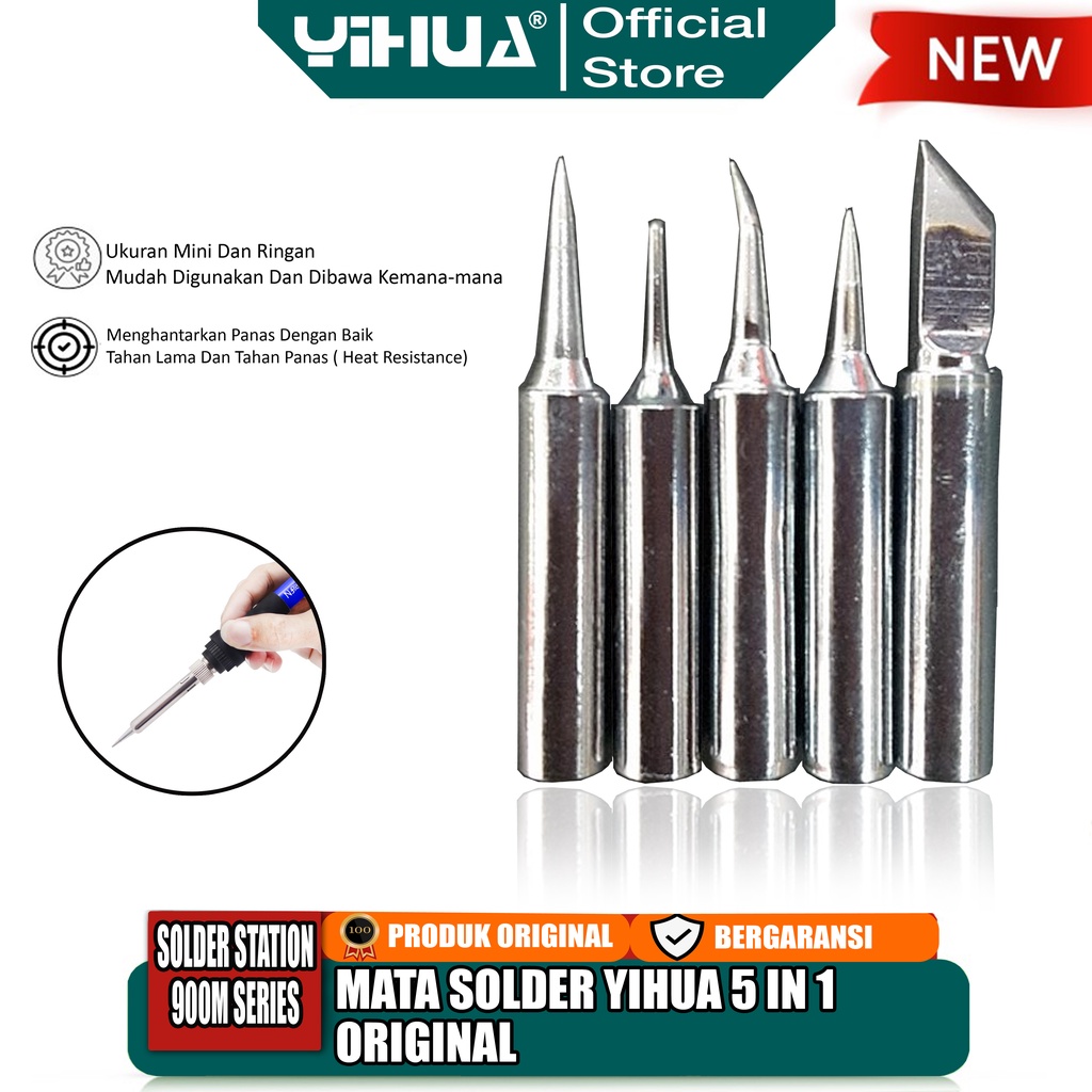 Jual Mata Solder Station Yihua 5 IN 1 Series 900M Mata bengkok Pisau Set Original | Shopee Indonesia