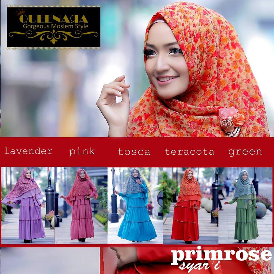 Jual Baju Muslim Syar'i - Gsmis Syar'i "Primrose Syar'i by Queenara ...