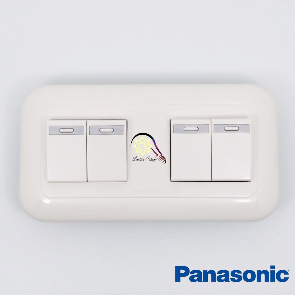 Jual Saklar Empat Panasonic WEJ5531 Plat WEJ78049W Wide Series ORIGINAL ...