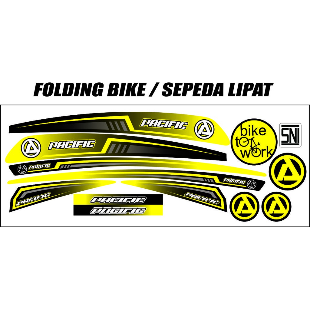 Jual STIKER POLET SEPEDA LIPAT PACIFIC STILE ART DECAL STIKER VARIASI ...