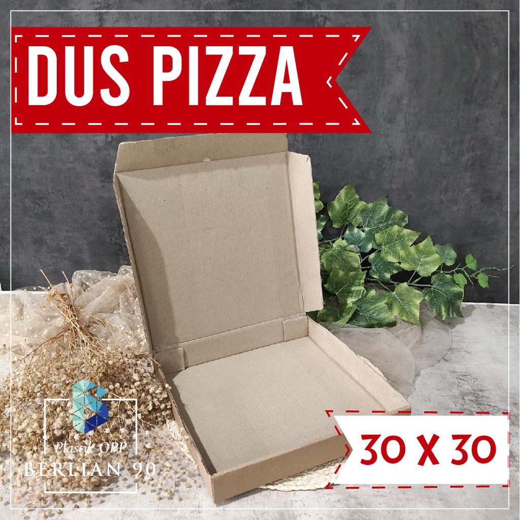 Jual Box Pizza 30 x 30 cm / Dus Kotak Pizza Polos Die Cut / Dus Box ...
