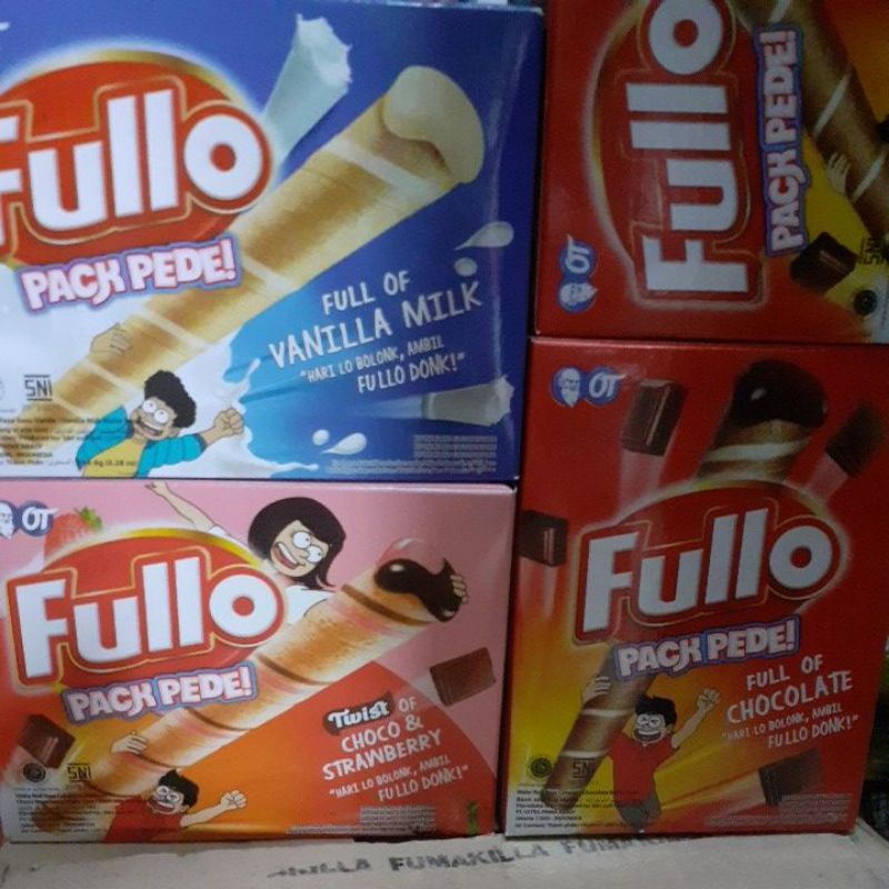 Jual FULLO RASA chocolate,stroberry,vanilla/1bok isi 24 | Shopee Indonesia