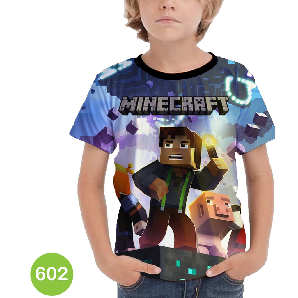 Jual Baju minecraft 3D Baju Minecraft Kartun Series Anak #602 | Shopee ...