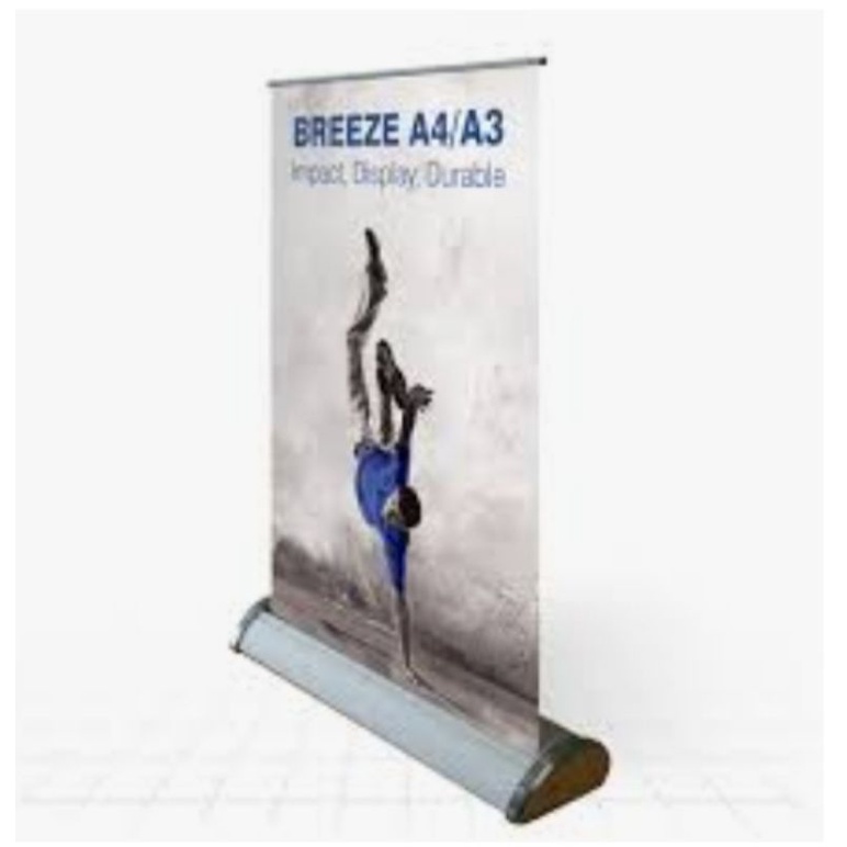 Jual STAND BANNER MINI ROLL BANNER KECIL A4 | Shopee Indonesia
