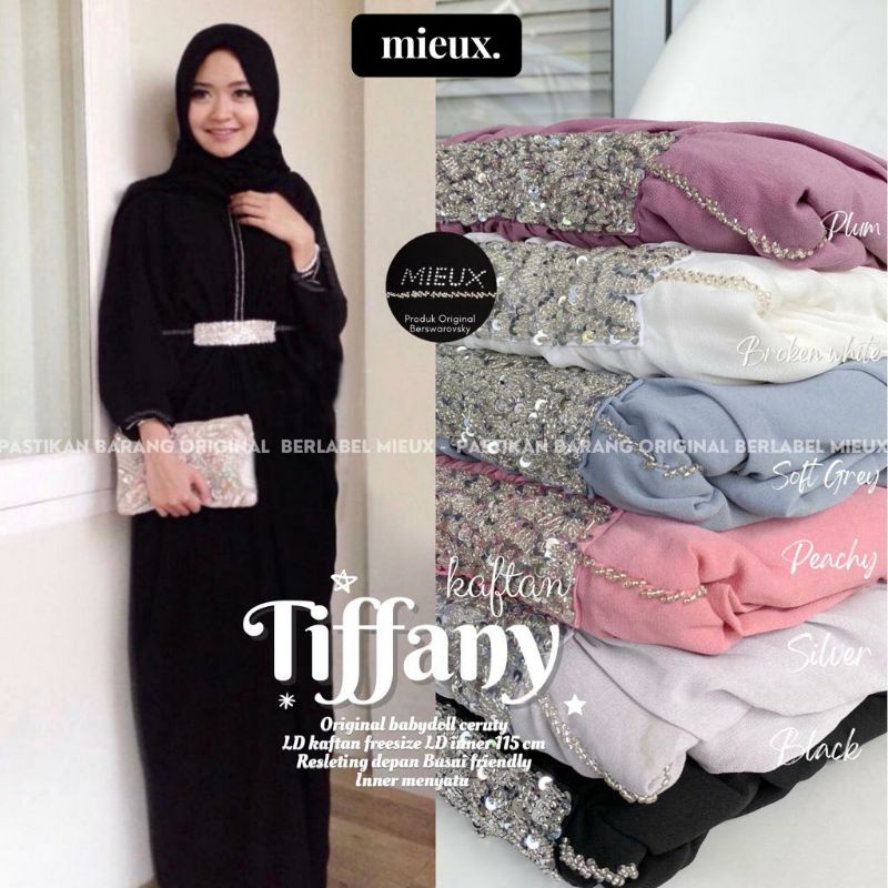 Jual Tiffany Kaftan Modern Model Terbaru Baju Pesta Muslimah Mewah LD ...