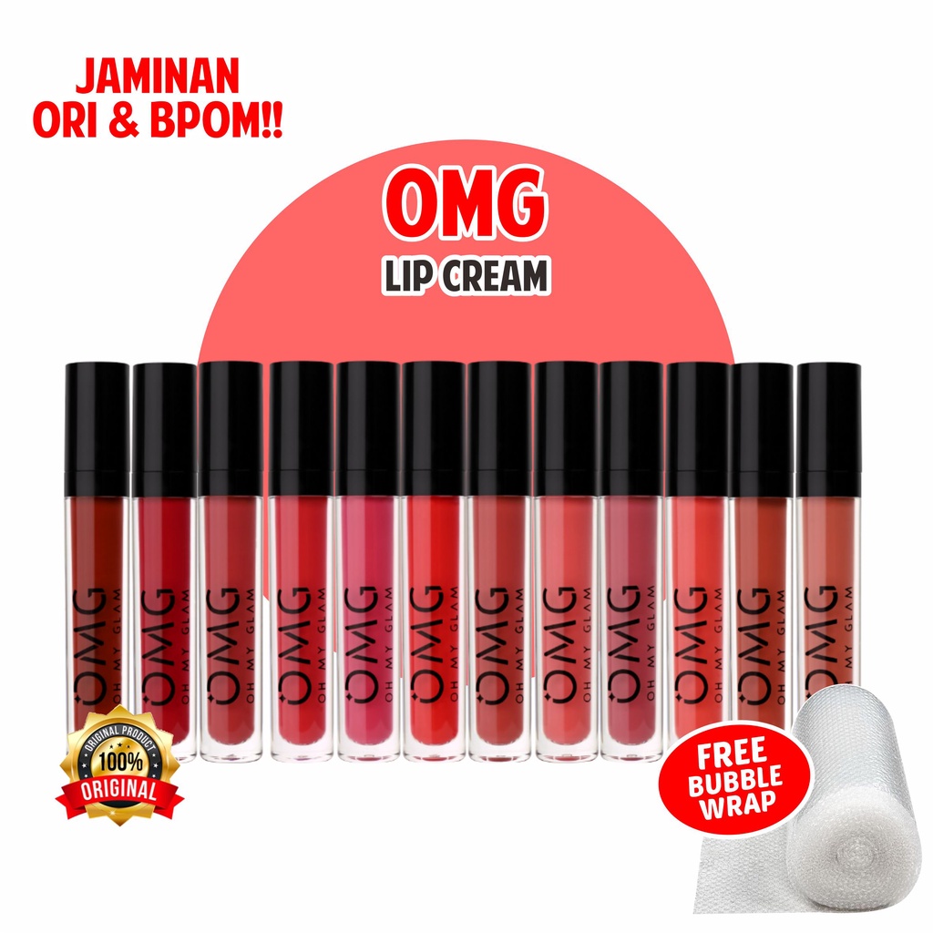 Jual OMG Oh My Glam Matte Kiss Lip Cream Lipstick Perona Bibir Original ...