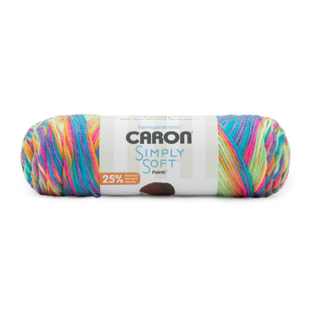 Jual Benang Rajut caron simply soft paint rainbow brights | Shopee ...