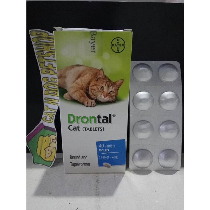 Jual Jt50T1 Drontal Cat / Obat Cacing Kucing Tablet Yryr30U57 | Shopee ...