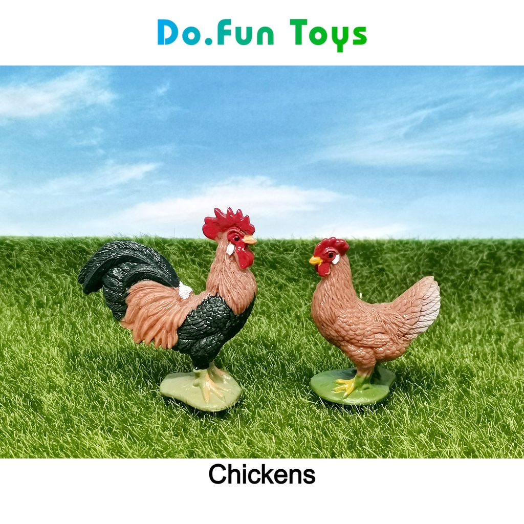 Jual Animal Figurine | CHICKEN / Mainan Miniatur Ayam | Shopee Indonesia