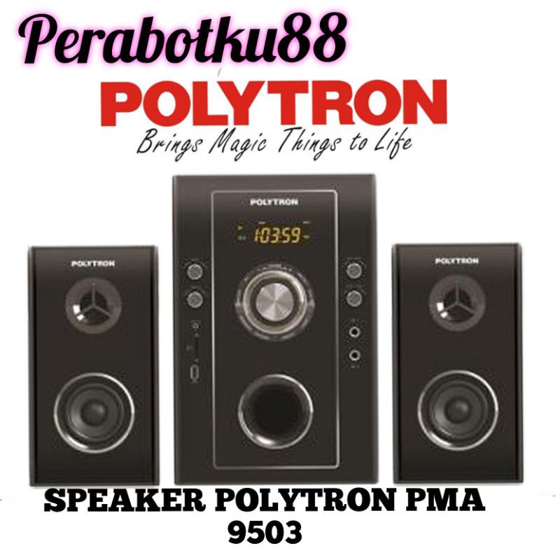 Jual SPEAKER POLYTRON PMA 9503 / PMA9503 [BLUETOOTH / AUX / USB / KARAOKE / RADIO FM] (GARANSI ...