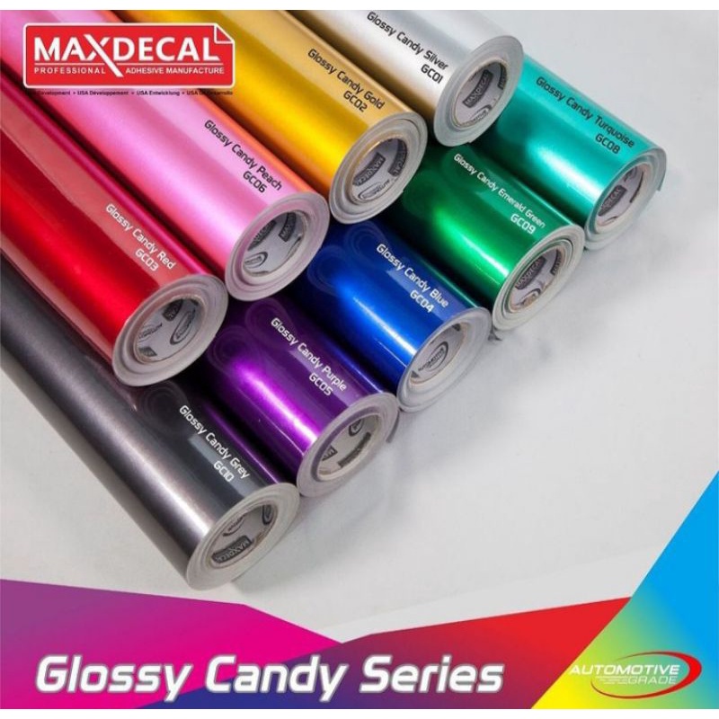 Jual Maxdecal 9500 GC Glossy Candy, Wrap Series Sticker, Roll 152cm x ...