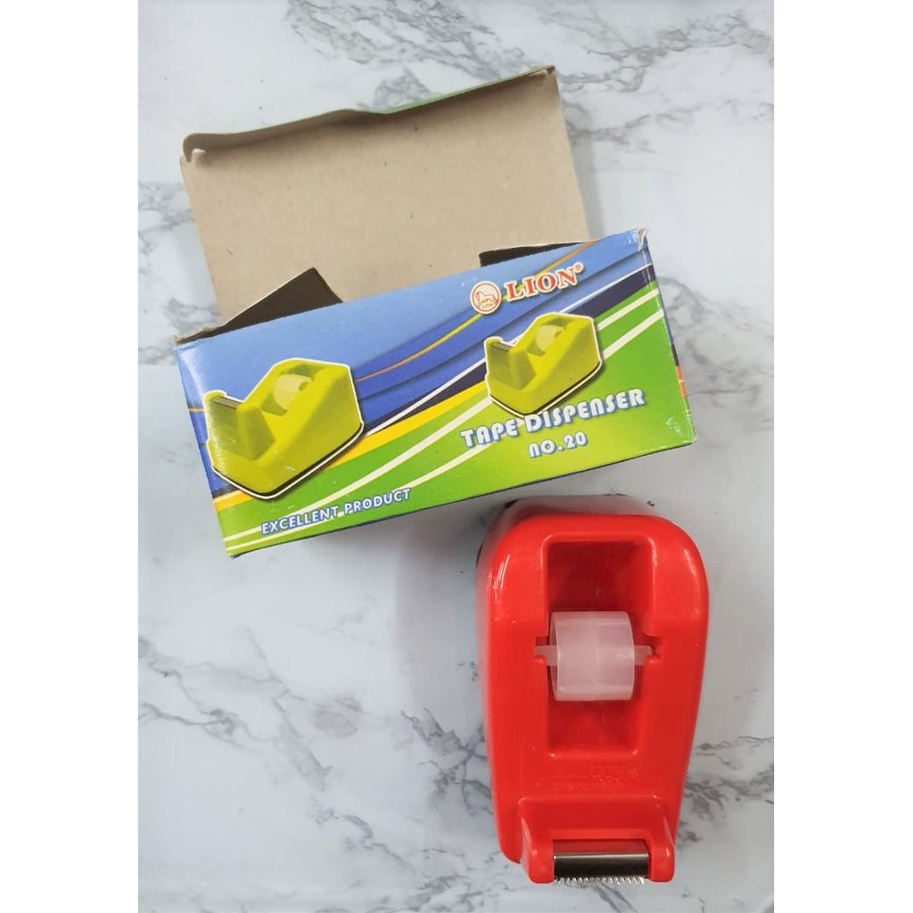 Jual Tape Dispenser No: 20 Lion / Tempat Isolasi Kecil no.20 / Tempat ...