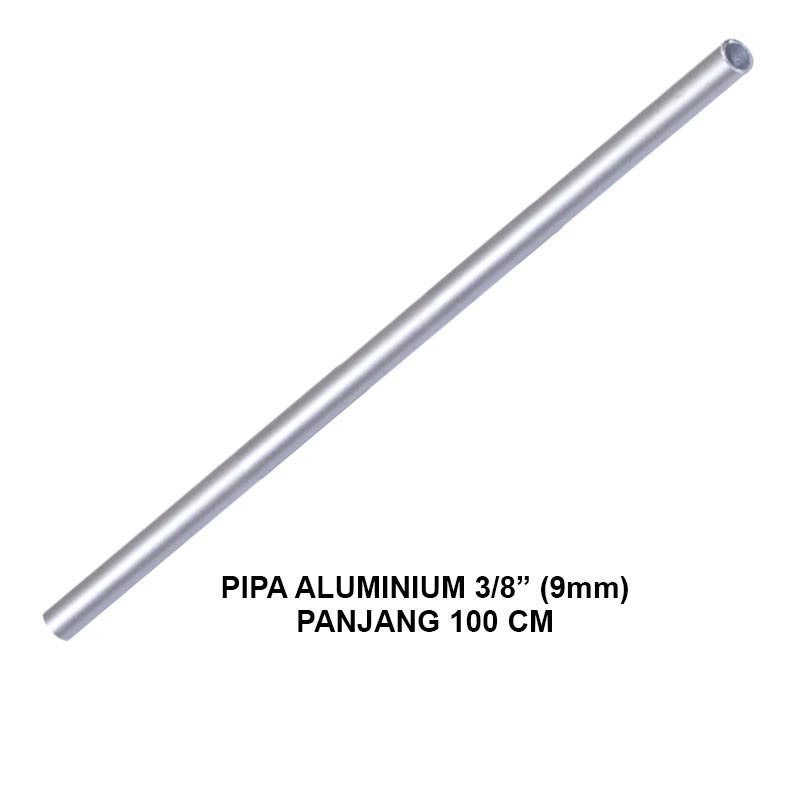 Jual EELIC PIA-ALM9MMX1MM Pipa aluminium pipa bulat ukuran 3/8" (9mm) x ...