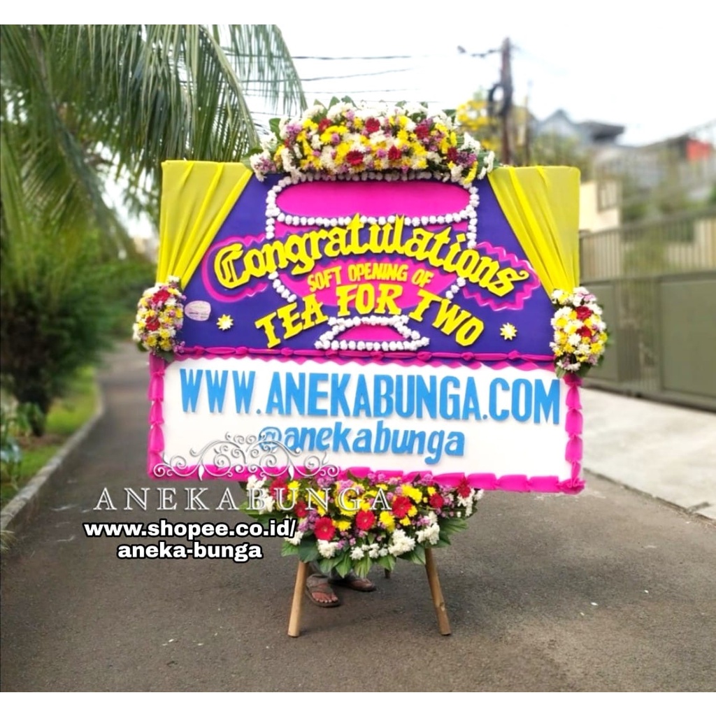 Jual Karangan Bunga Papan Ucapan Selamat dan Sukses Pembukaan Toko ...