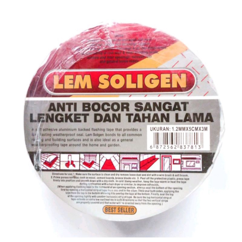 Jual Lem Soligen tambal talang atap genteng rumah talang bocor talang seng 3 meter | Shopee ...
