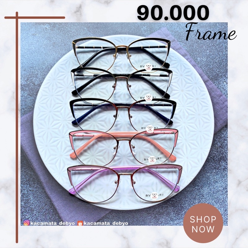Jual Frame Bingkai Kacamata Cat Eye/Kacamata Murah Solo/Kacamata Ungu ...