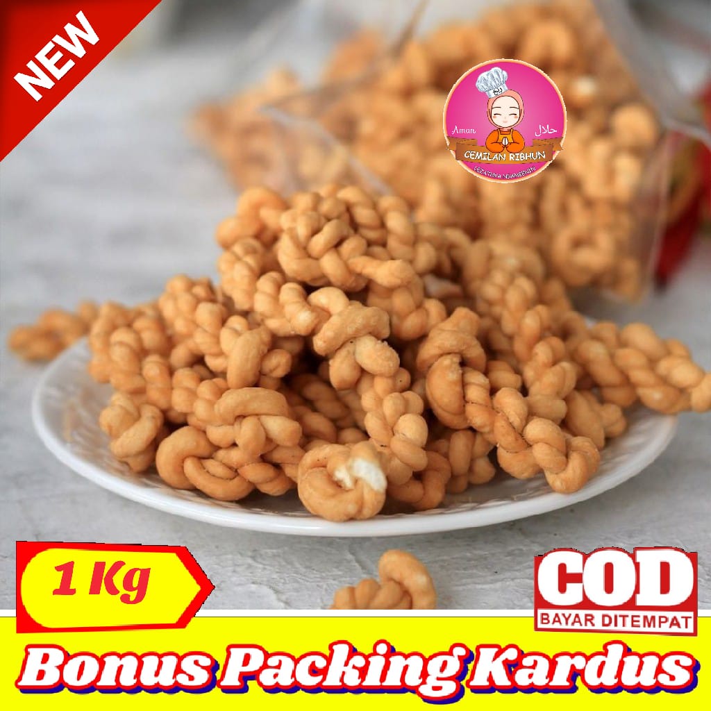 Jual [1Kg] Kue Untir Untir / Kue Tambang / Unter Unter | Cemilan Ribhun ...