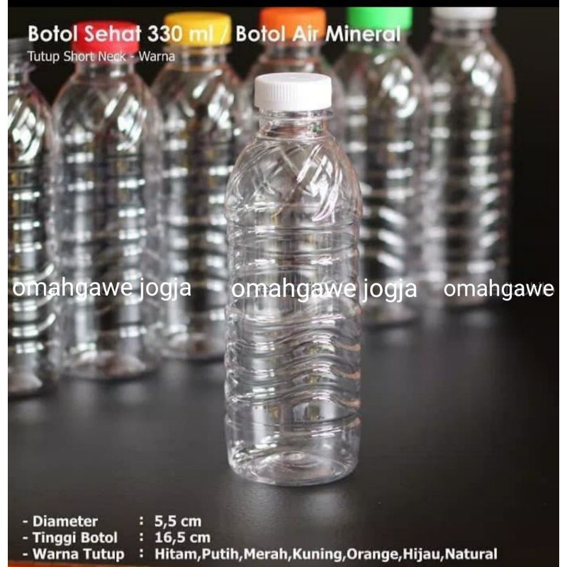 Jual Botol Sehat 330 ml / Botol AMDK 330 ml / Botol aqua 330ml / Botol ...
