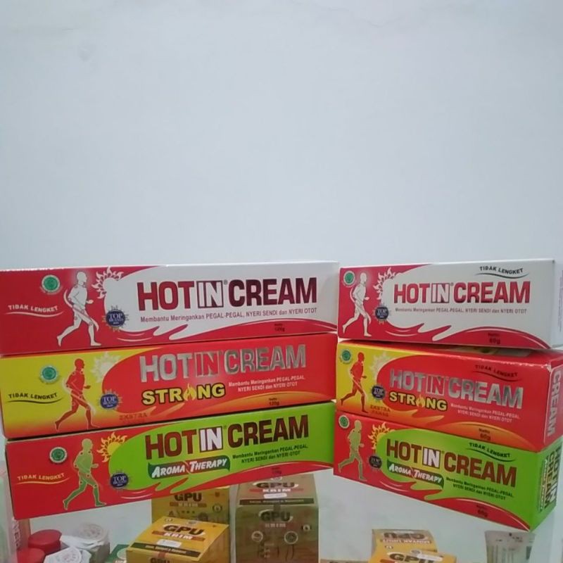 Jual HOT IN CREAM/HOT IN CREAM STRONG/HOT IN CREAM AROMA THERAPY/KRIM PEGAL-PEGAL/KRIM NYERI ...