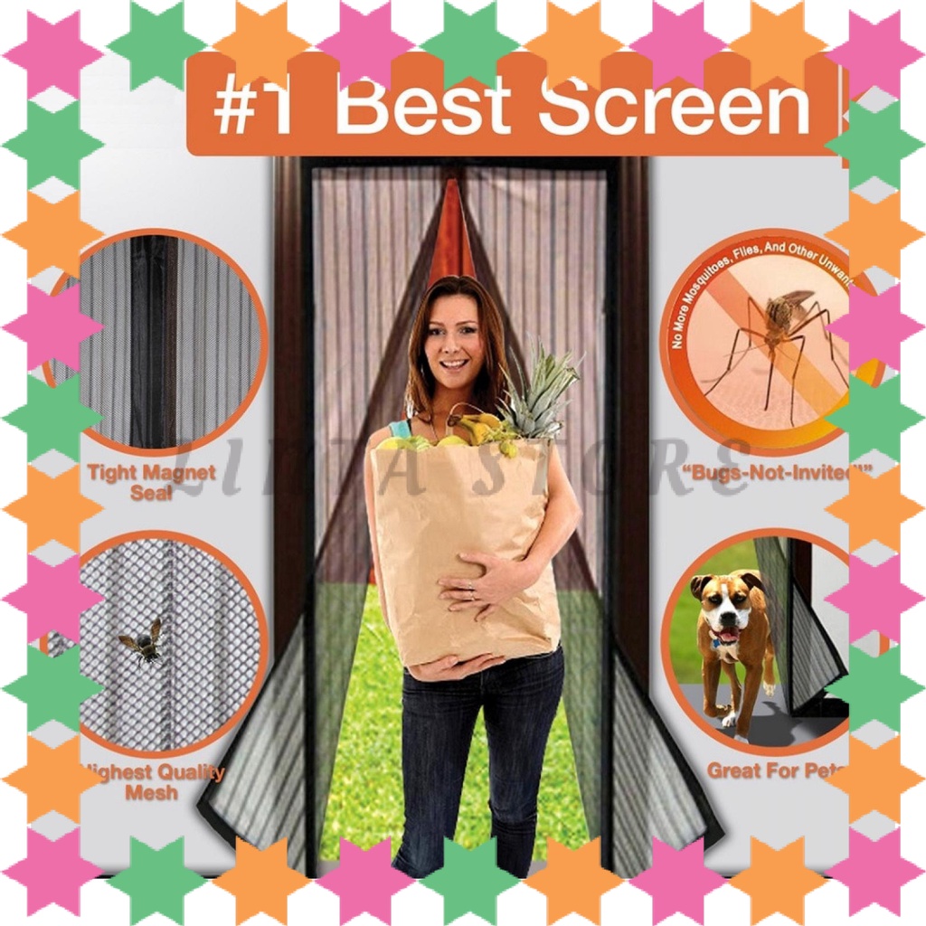 Jual Summer Sleep Tirai Jaring Pintu Magnetik Anti Nyamuk Serangga ...