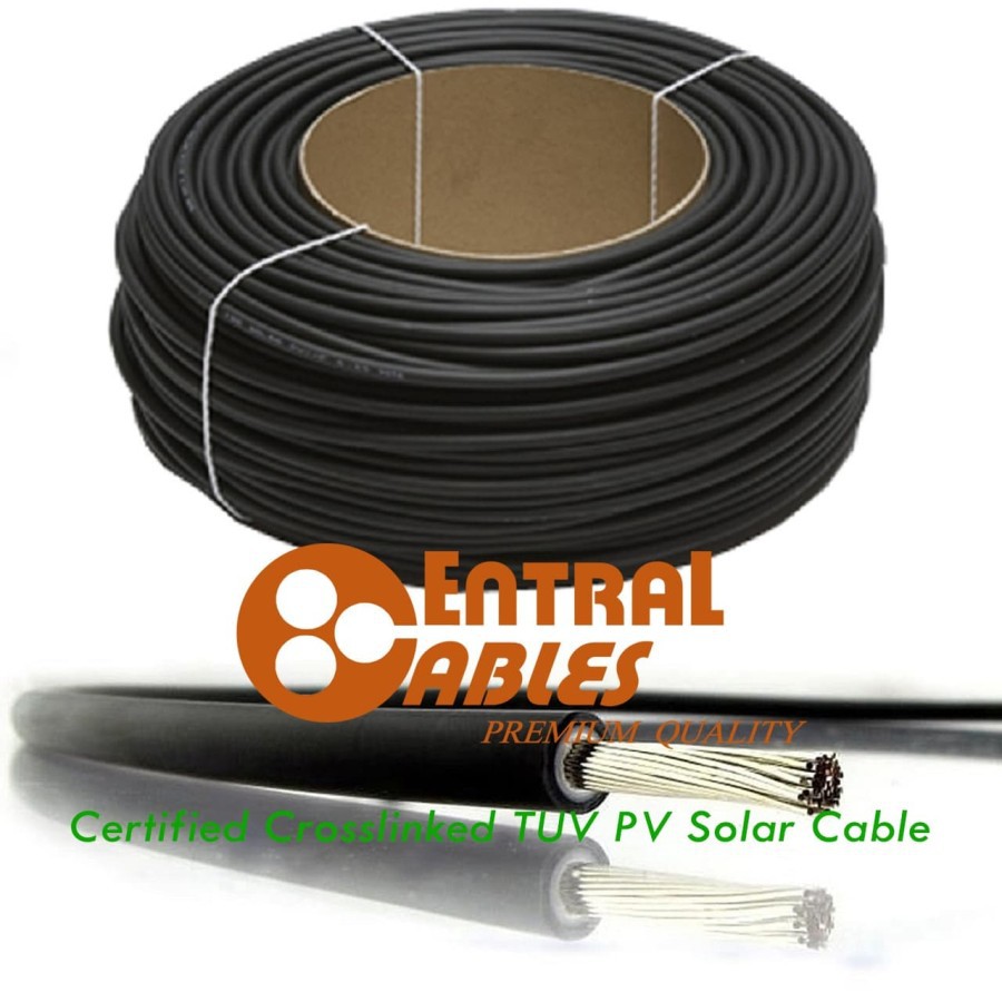 Jual PV1-F 4 mm2 12 AWG PV-1F Solar Panel Cable Kabel Solar Panel 1000V ...