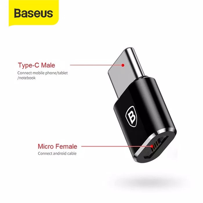 Jual BASEUS Android OTG Converter Type C / Micro USB / USB Adapter OTG ...