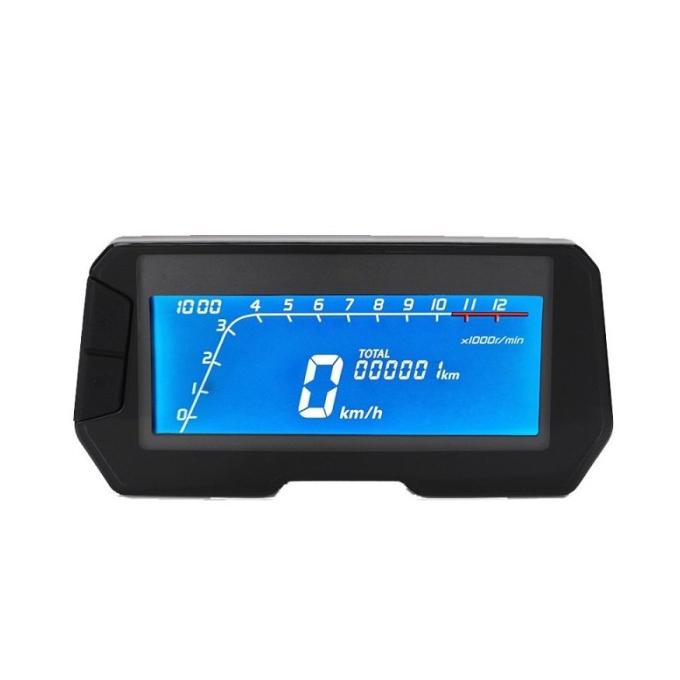 Jual Otomotif AC Speedometer Odometer Digital LCD 6 Universal 12000RP ...