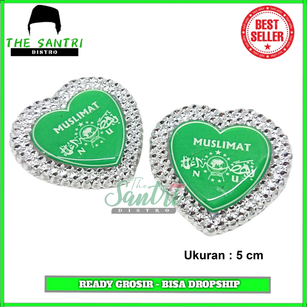 Jual Bros Muslimat NU variasi Love Besar / Pin Muslimat NU Resin / Pin ...