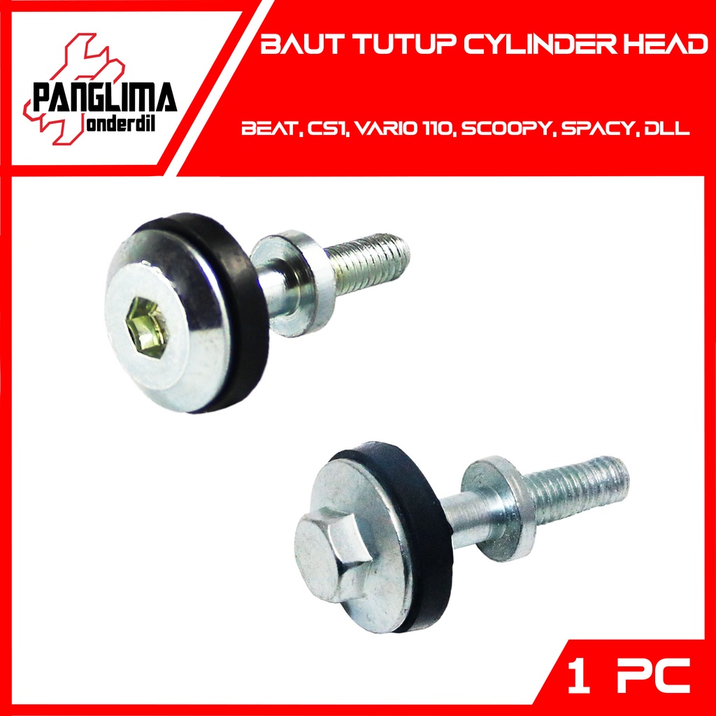 Jual Baut Tutup Head Beat Karbu-Pop & Vario 110-Techno & Scoopy & Spacy ...