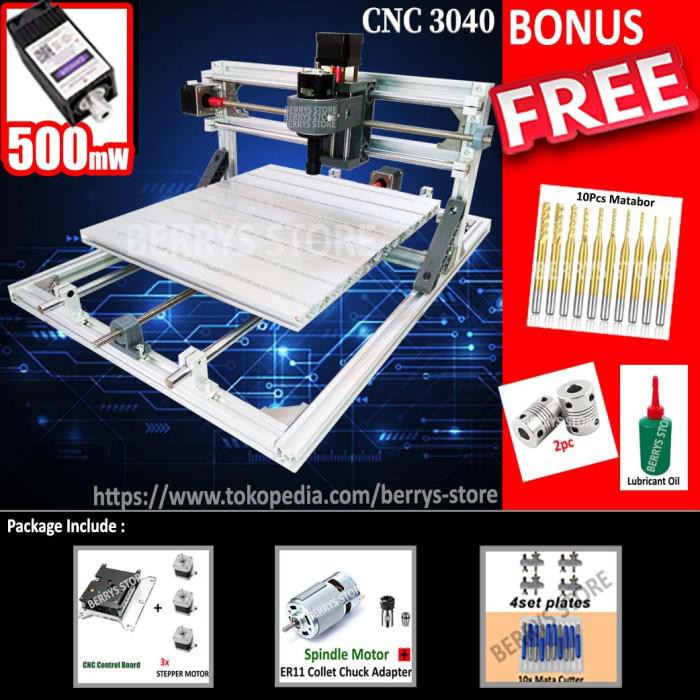 Jual 2In1 Mesin Cnc Mini Router Laser Milling Grafir Pcb Kayu Akrilik ...