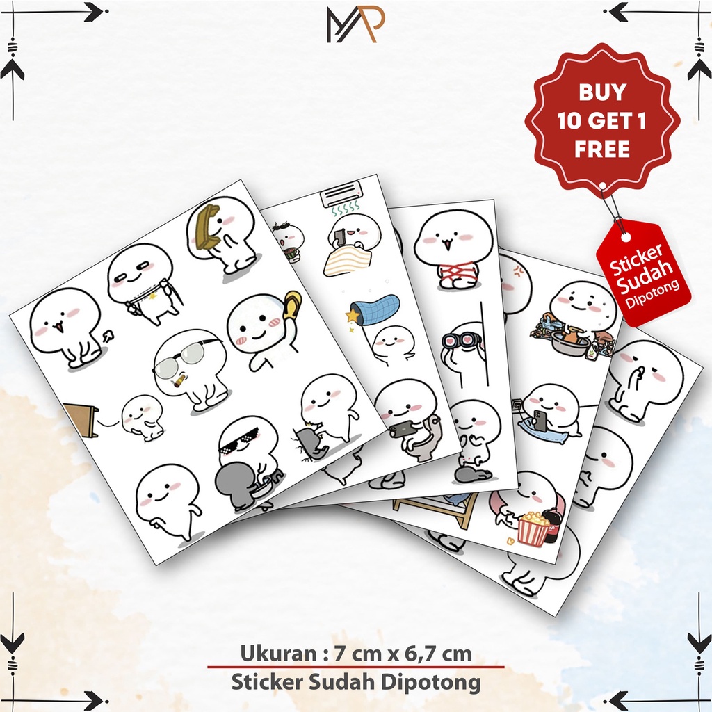 Jual [Pentol Series] MINI Sticker Pentol Aesthetic | Sticker Case ...