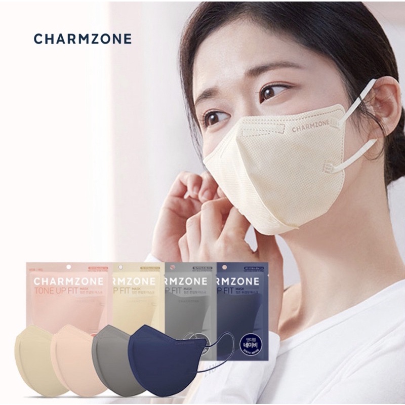 Jual Charmzone Tone Up Fit Mask Korea KF94 Jang Nara/ Rain Masker Korea ...