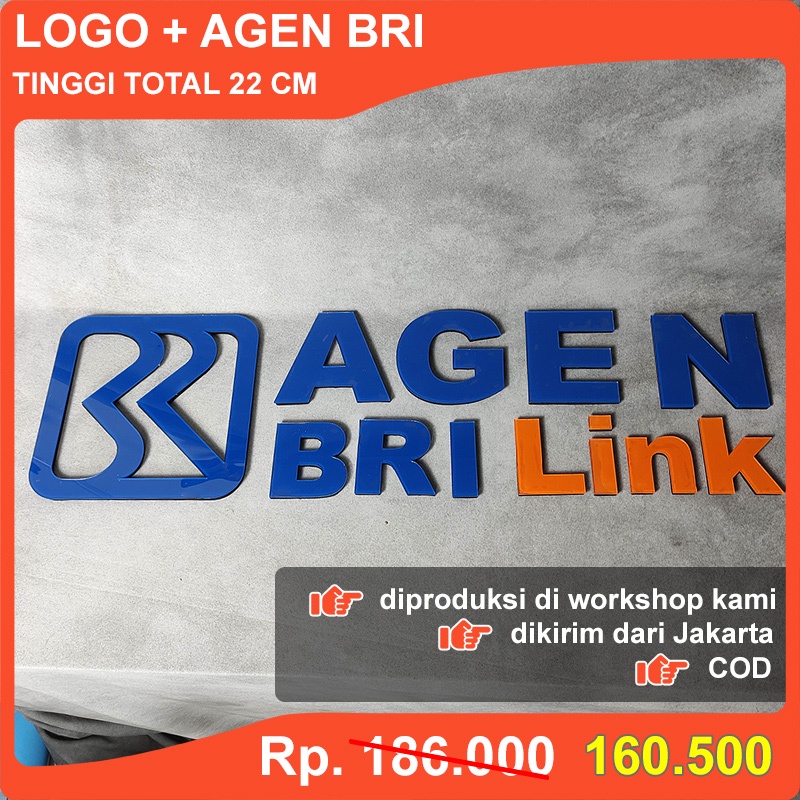 Jual AGEN BRI LINK Logo akrilik / Logo Agen BRI Link / Huruf BRI Link ...