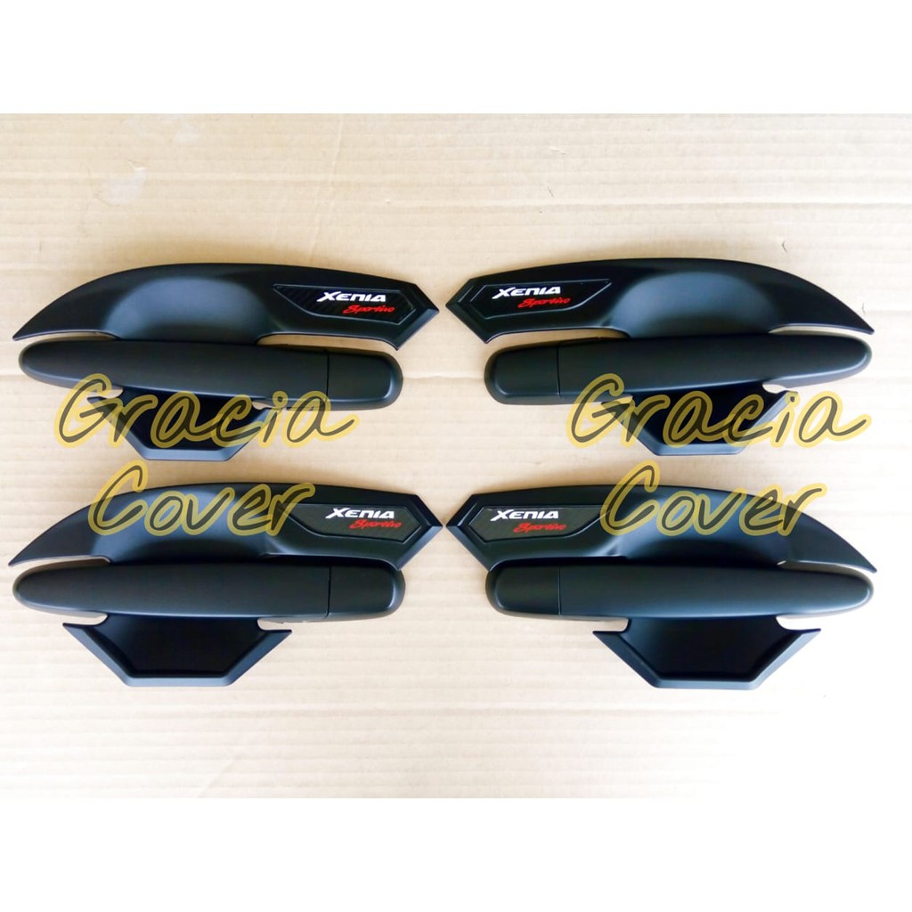 Jual PAKET ALL NEW XENIA SPORTIVO LENGKAP DOOR HANDLE OUTER LUXURY BLACK DOFF 2019UP | Shopee ...