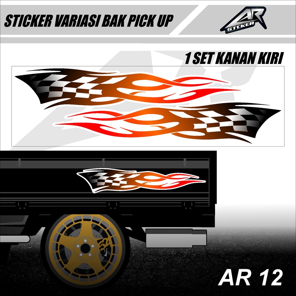 Jual Stiker Bak Pick Up Sticker Striping Lis Body Pick Up GRAND MAX ...