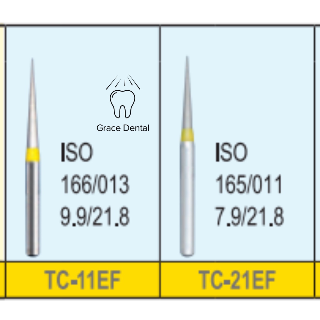 Jual Superfine / Finishing Bur TC Kuning Taper Conical End | Shopee ...