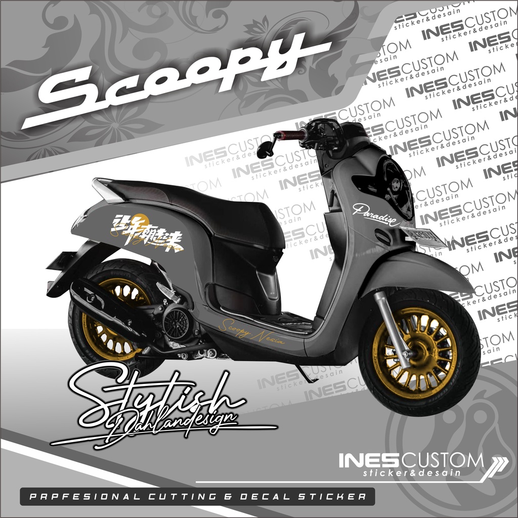 Jual stiker scoopy cutting jepang | Shopee Indonesia
